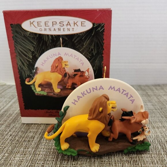 Holiday | Keepsake Disney The Lion King Christmas Ornament Simba Pumbaa ...